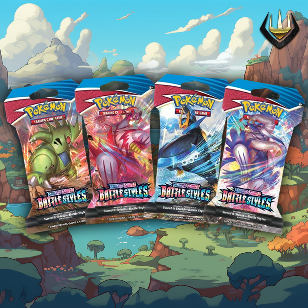 Battle Styles Pokemon Sleeved Booster Art Set [4 Sleeved Boosters]