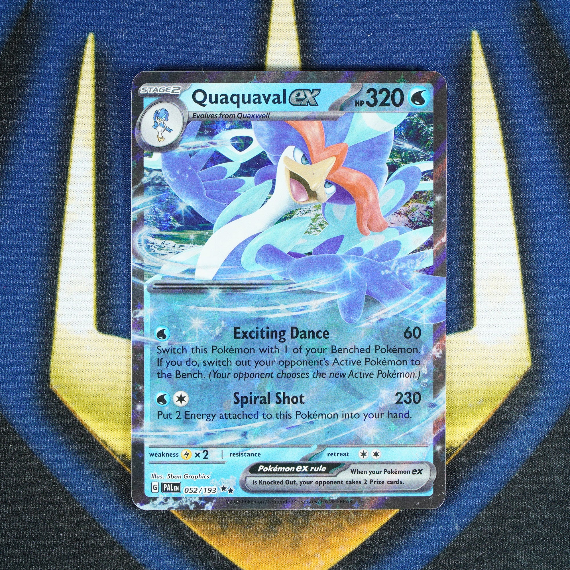 Quaquaval EX PALDEA EVOLVED Double Rare 52/193 [M]