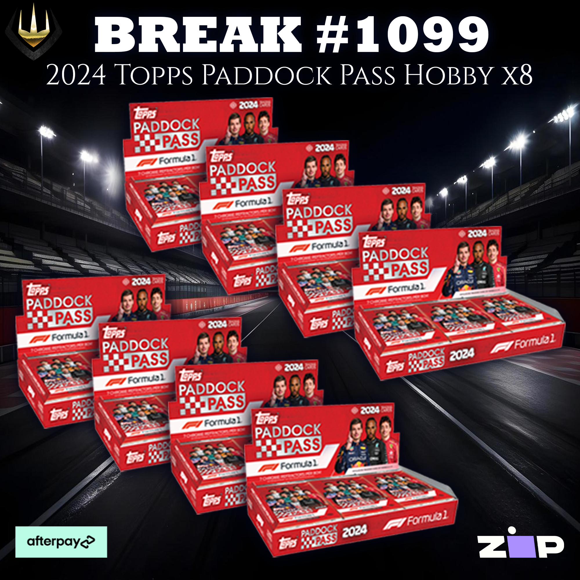 #1099 2024 Topps Paddock Pass Formula 1 8-Box (FULL CASE) [Pick Your D