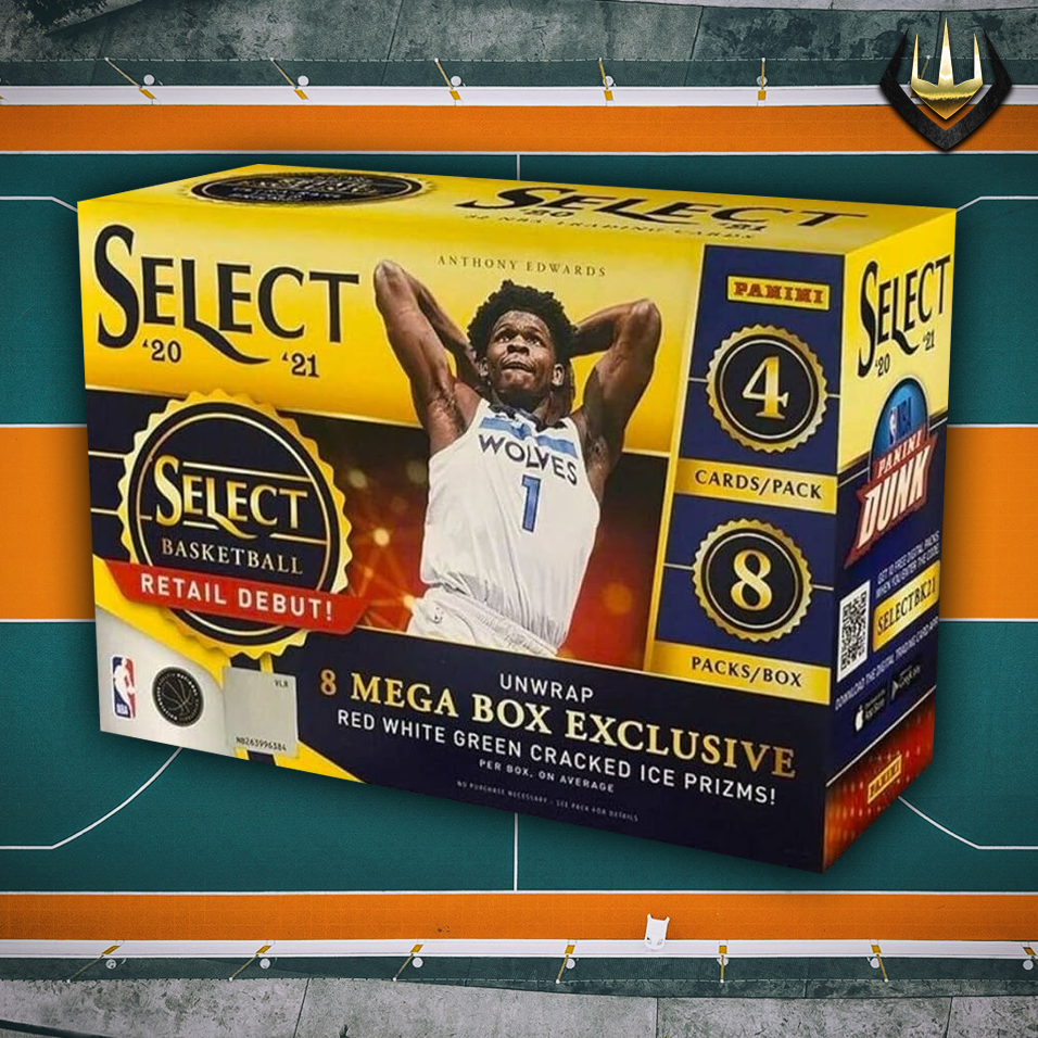2020-21 Panini Select Basketball NBA Mega Box [Red White Green Prizms]