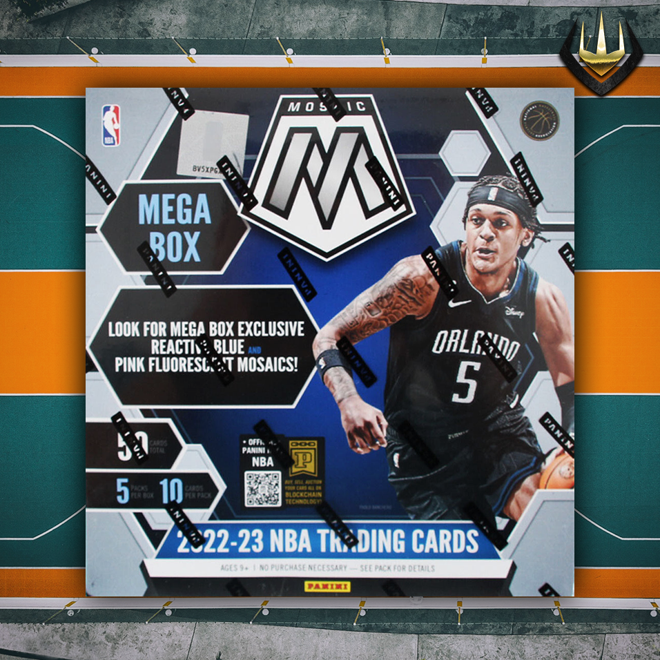 2022-23 Panini Mosaic Basketball NBA Mega Box [50 Card Blue & Pink Mos