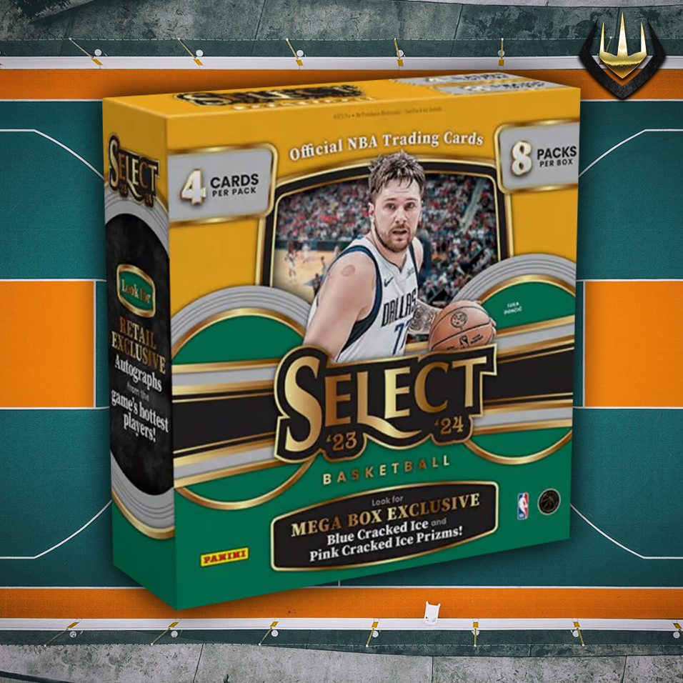 2023-24 Panini Select Basketball NBA Mega Box [32 Card Blue Pink Crack