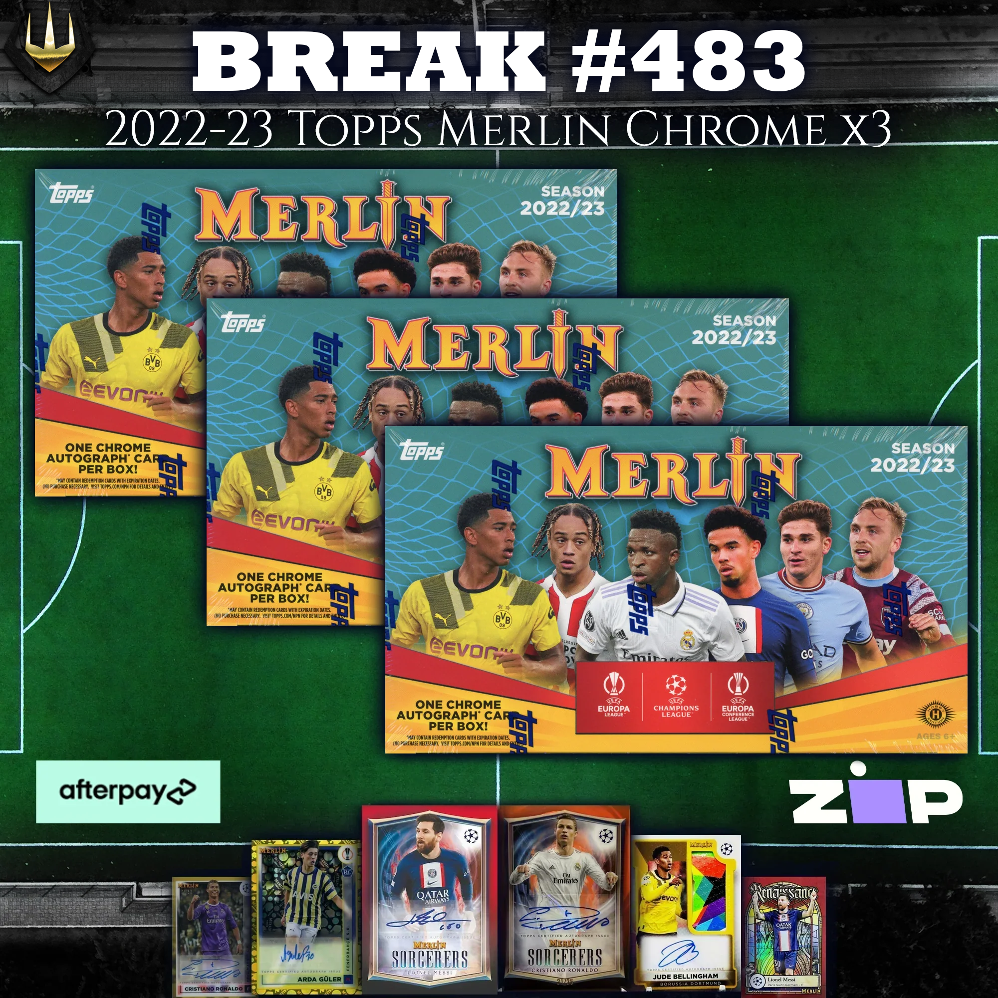 #483 2022-23 Topps Merlin Chrome UEFA Hobby x3 [Pick Your Team/Pick Yo