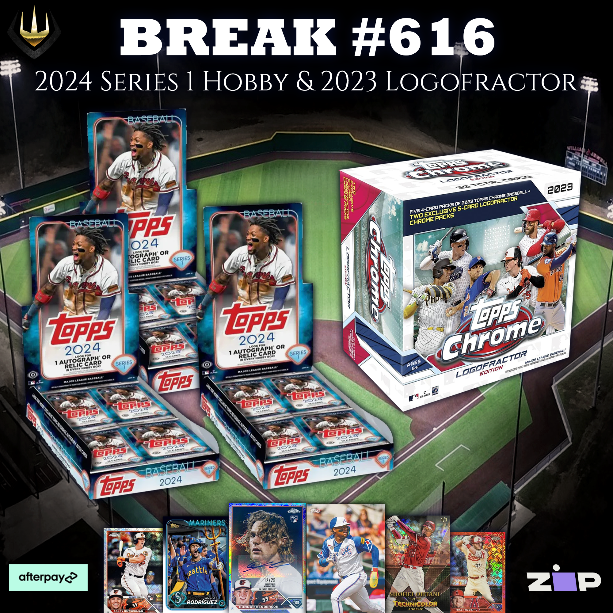 #616 Topps Series 1 + Logofractor 4-Box Mixer [Pick Your Team]