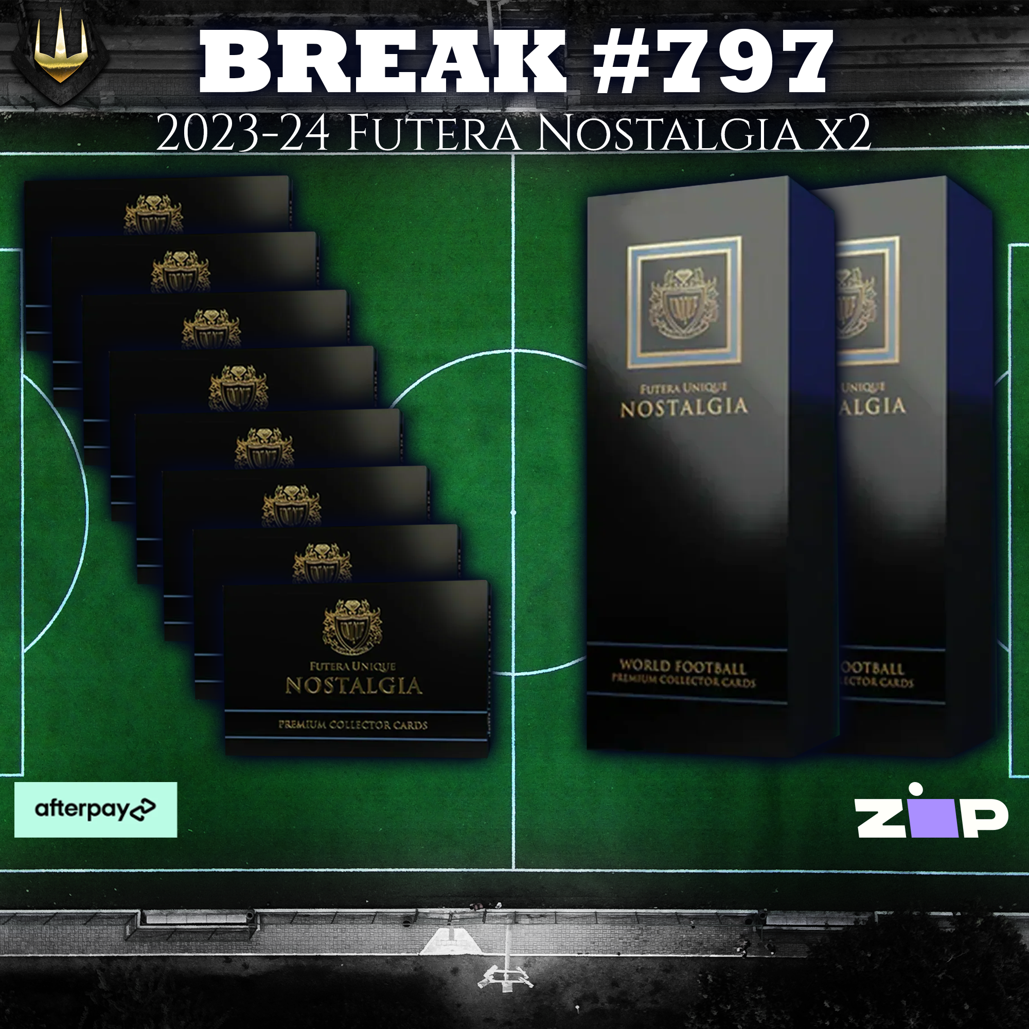 #797 2023-24 Futera Unique Nostalgia Display Box x2 [Pick Your Team]