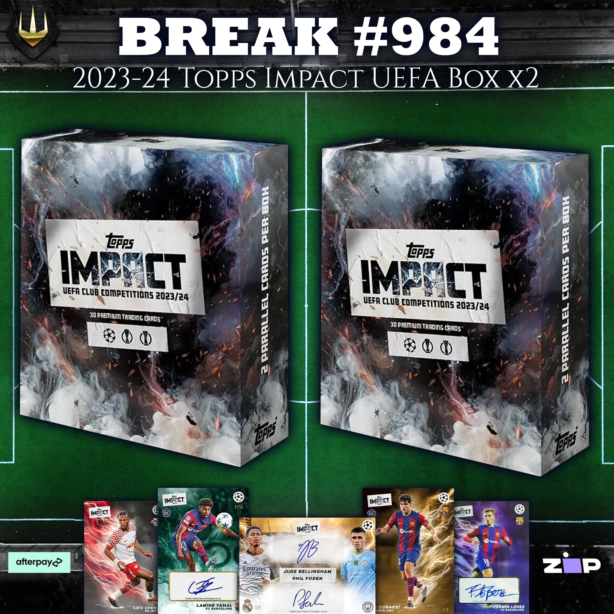 #984 2023-24 Topps Impact UEFA Club Competitions Hobby Box x2 [Pick Yo