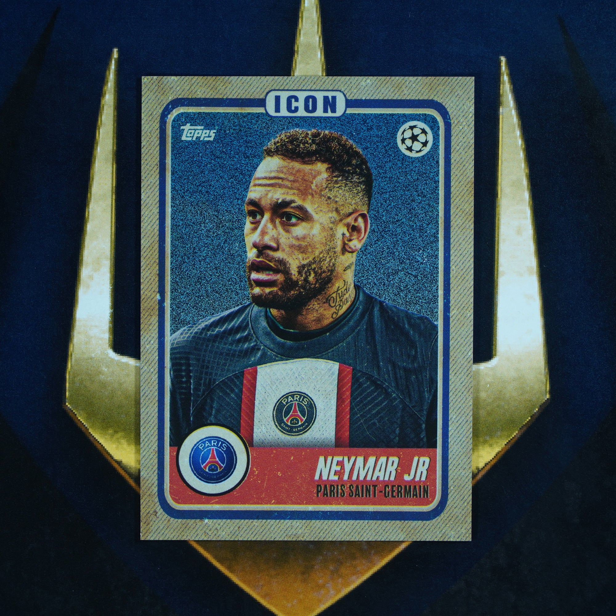 Neymar Jr 2022-23 Topps Musiala Platinum Icon PSG