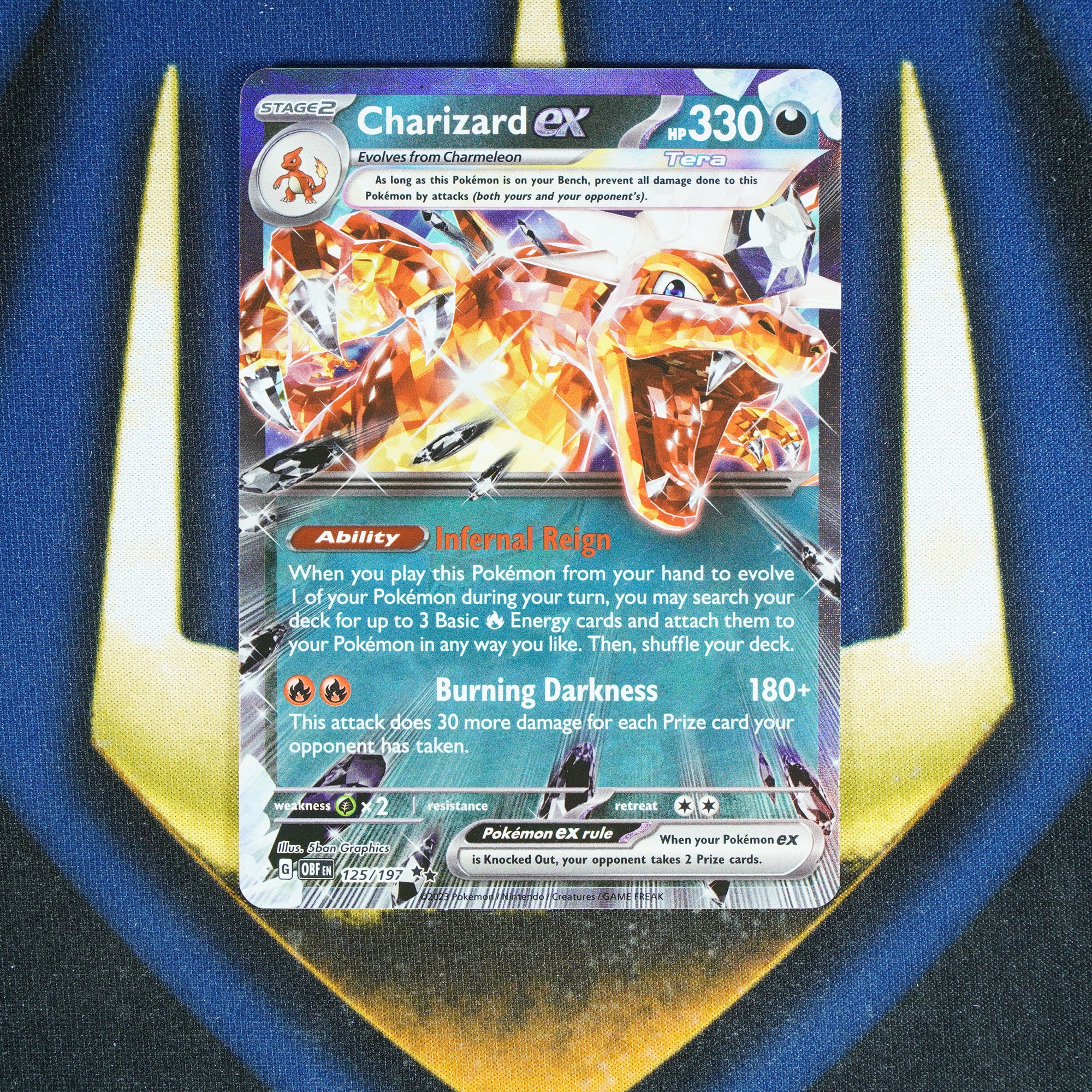Charizard EX OBSIDIAN FLAMES Double Rare 125/197 [M]