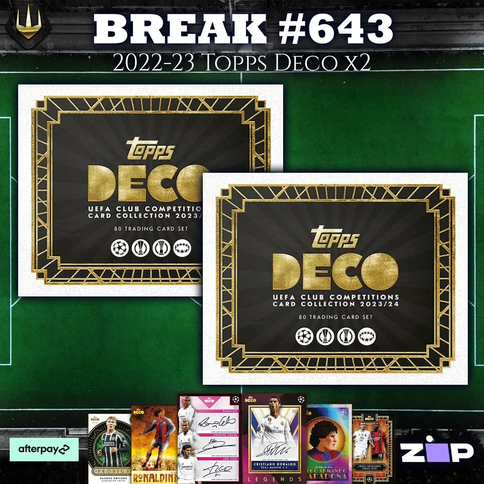 #643 2023-24 Topps Deco UEFA Box x2 [Pick Your Team/Pick Your Player]