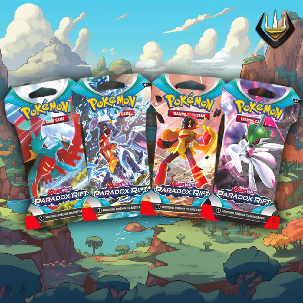 Paradox Rift Pokemon Sleeved Booster Art Set [4 Sleeved Boosters]