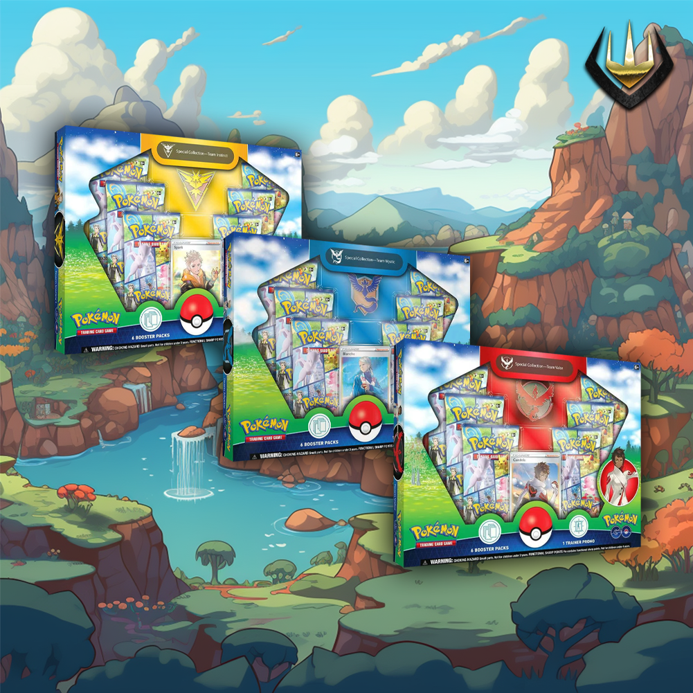 Pokemon Go Special Collection Box Team Valor, Mystic & Instinct [Moltr