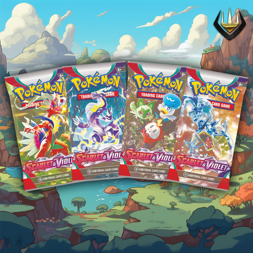 Scarlet & Violet Pokémon Booster Pack Art Set [Set Of 4]